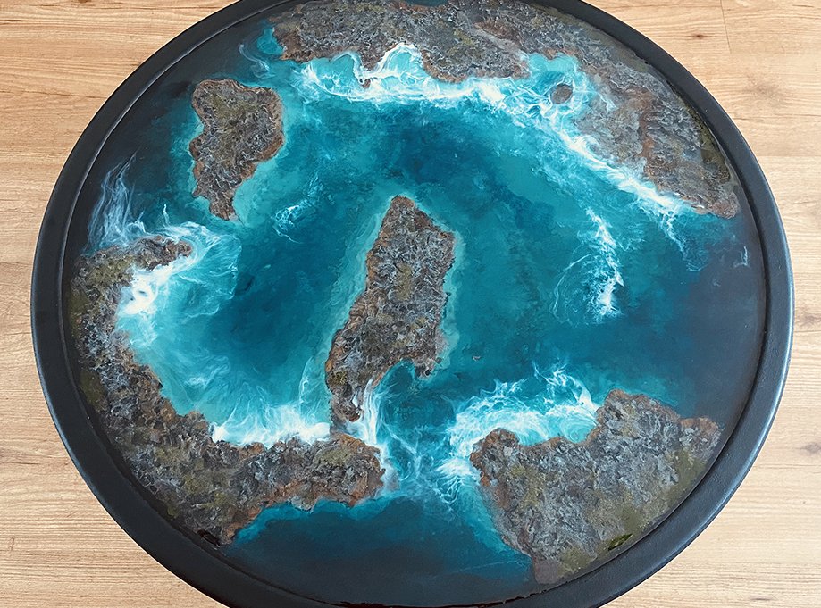 Resin Wall Art *ISLANDS* – Epoxy Wood